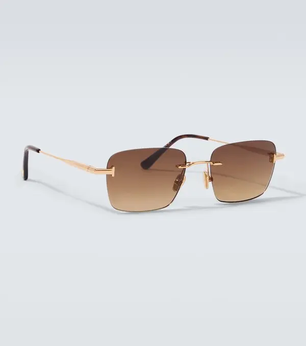 TOM FORD Jake Square Sunglasses - Brown