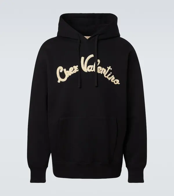Valentino Garavani Chez Cotton Jersey Hoodie