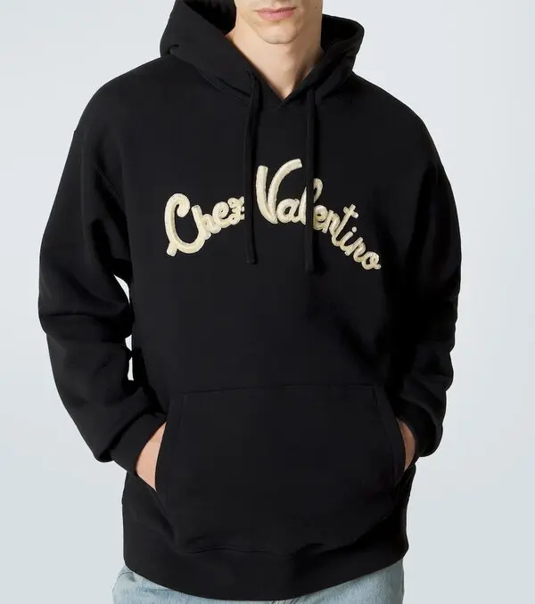 Valentino Garavani Chez Cotton Jersey Hoodie