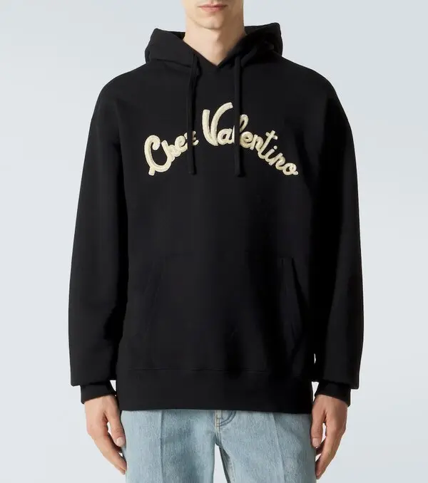 Valentino Garavani Chez Cotton Jersey Hoodie
