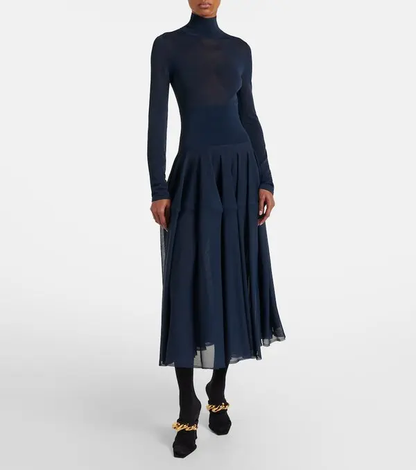 Alaïa Sheer Midi Dress