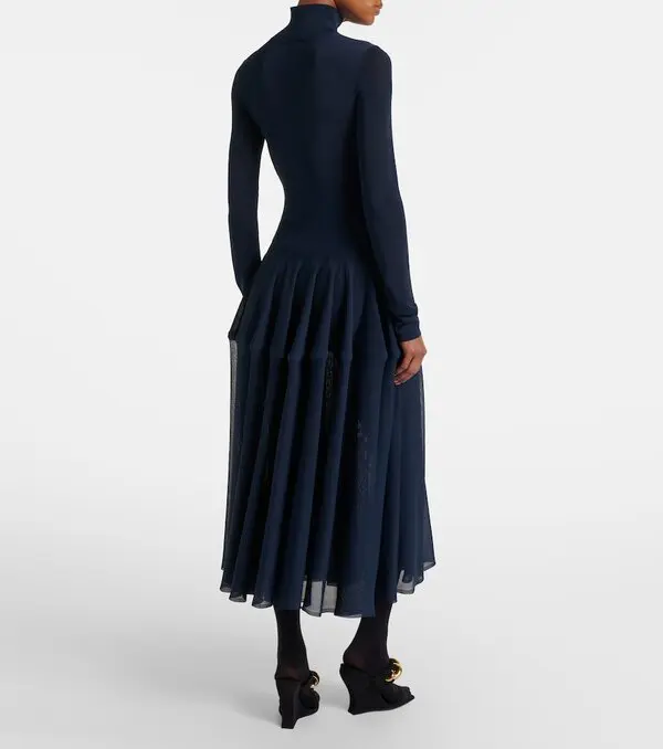 Alaïa Sheer Midi Dress