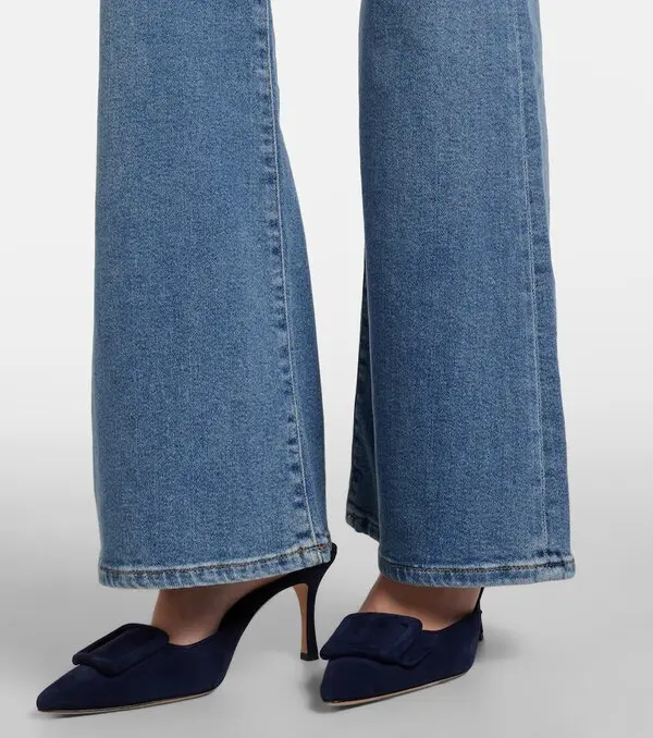 7 For All Mankind Modern Dojo Flared Jeans In Oceanstone
