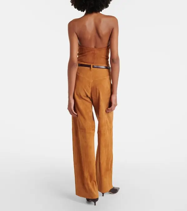 Stouls Suede Halterneck Mini Dress
