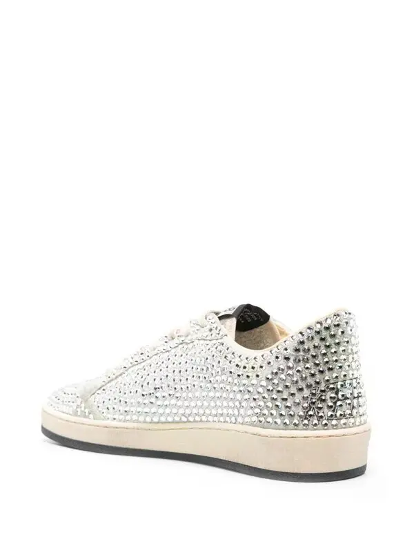 GOLDEN GOOSE Ball Star Rhinestone-embellished Suede Sneakers