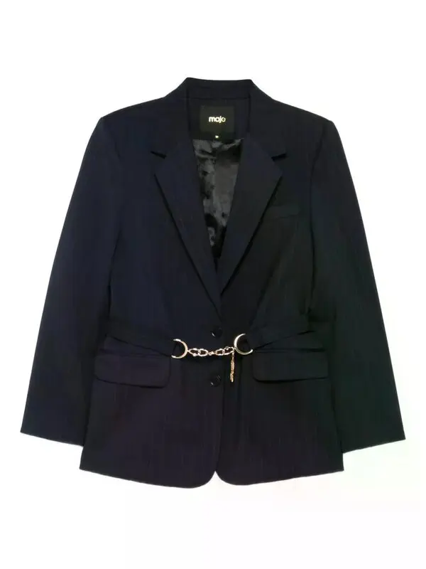 Maje Pinstripe Single-breasted Blazer