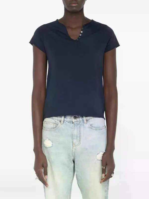 Zadig&Voltaire Henley Graphic T-shirt