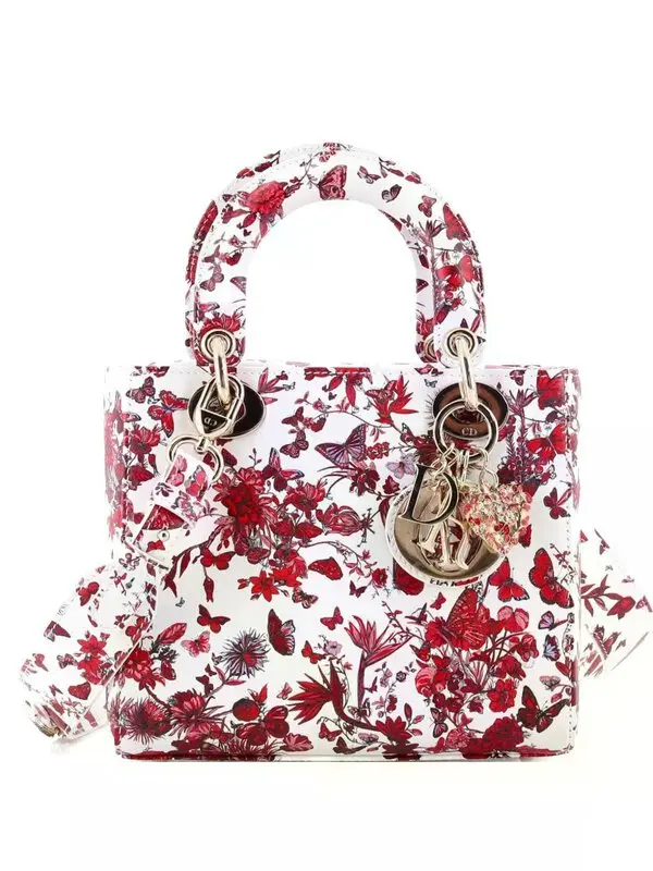 Dior Abcdior Lady Small Satchel Printed Leather
