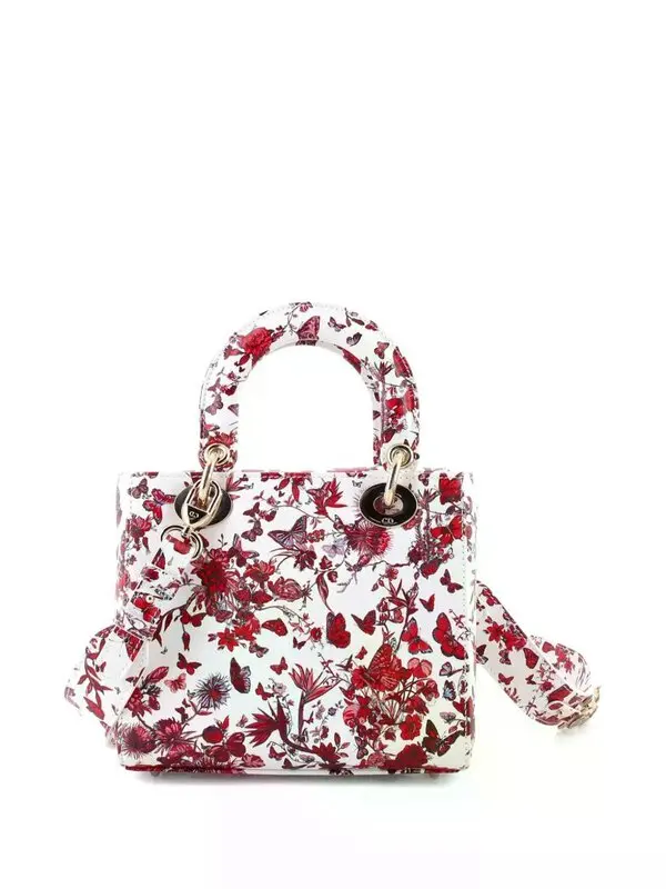 Dior Abcdior Lady Small Satchel Printed Leather