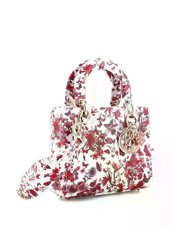 Dior Abcdior Lady Small Satchel Printed Leather