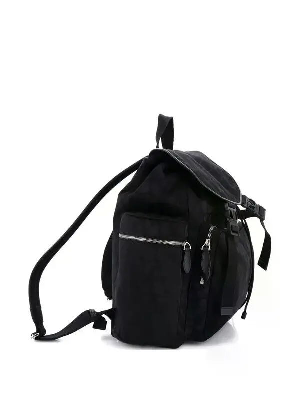 Valentino Garavani Double Buckle Toile Iconograph Nylon Backpack