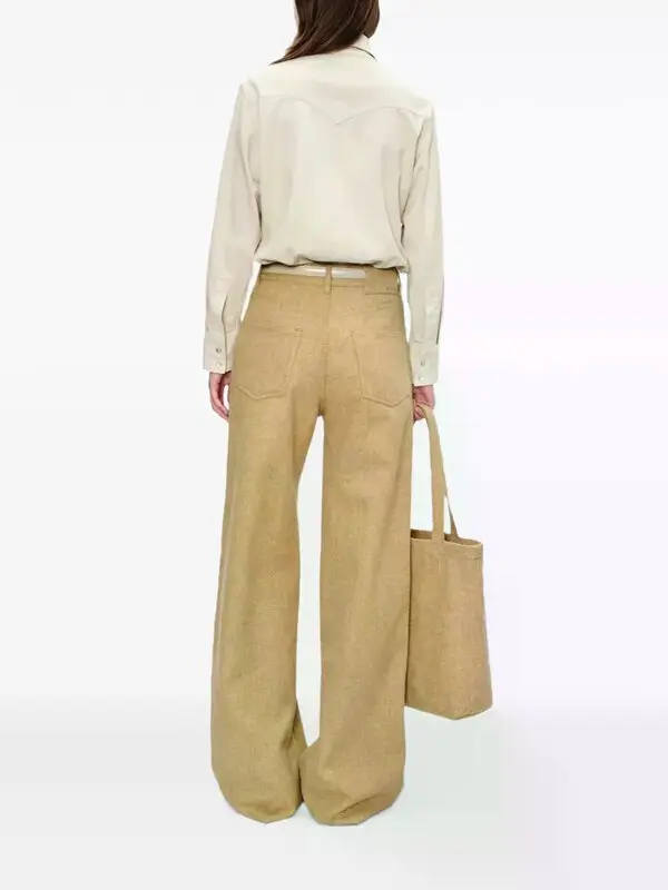 A.p.c. Beige Buttoned Chest-pocket Shirt