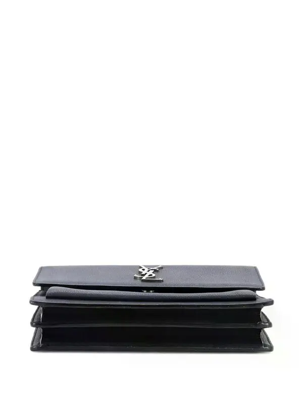Saint Laurent Sunset Leather Medium Crossbody Bag - Blue