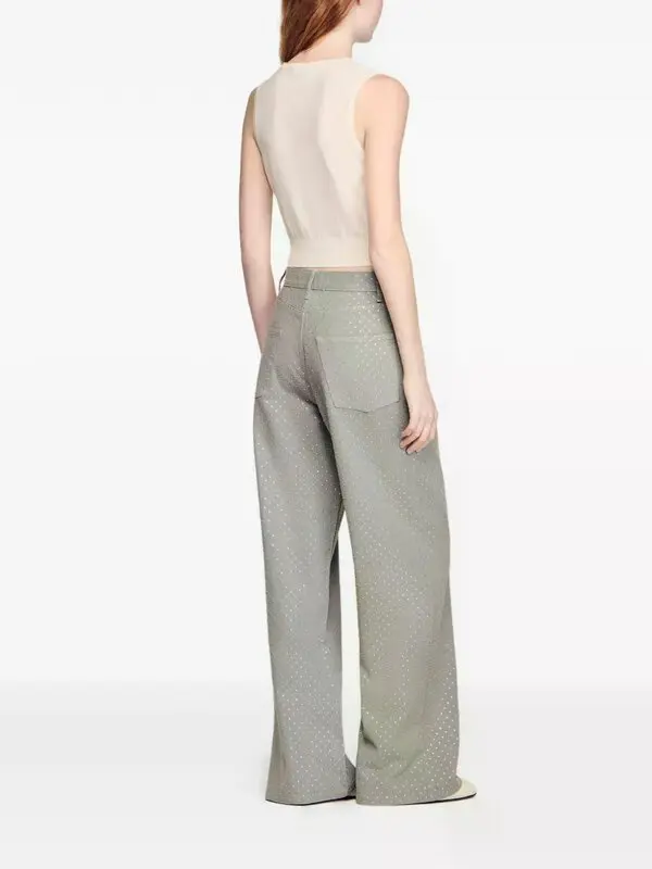 Sandro Sleeveless Short Knit Sweater