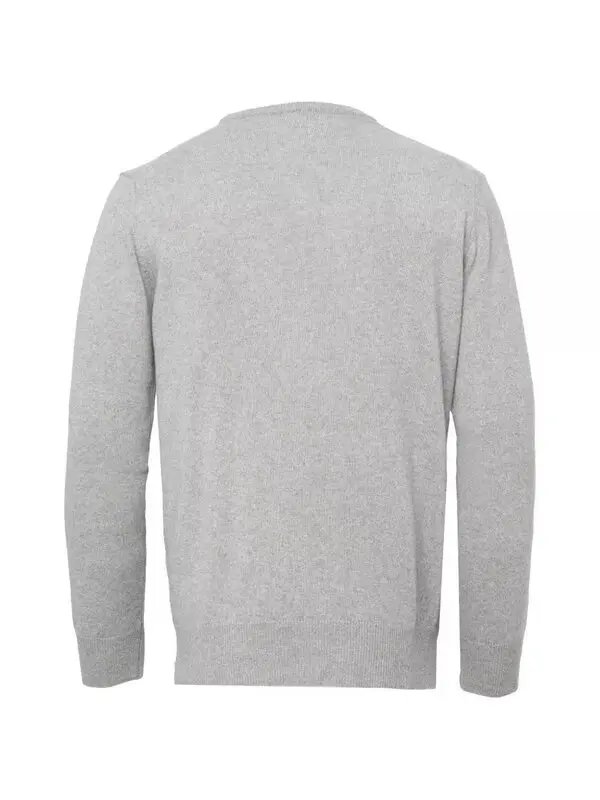 FRANZESE COLLECTION Ribbed Crew Neck Long Sleeve Sweater