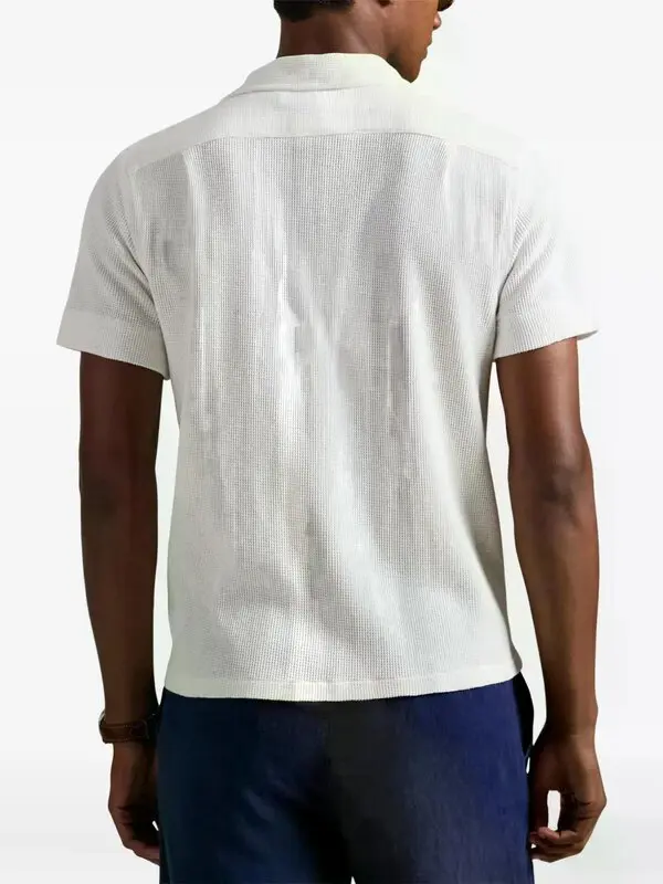 Polo Ralph Lauren Waffle-knit Patch-pockets Shirt