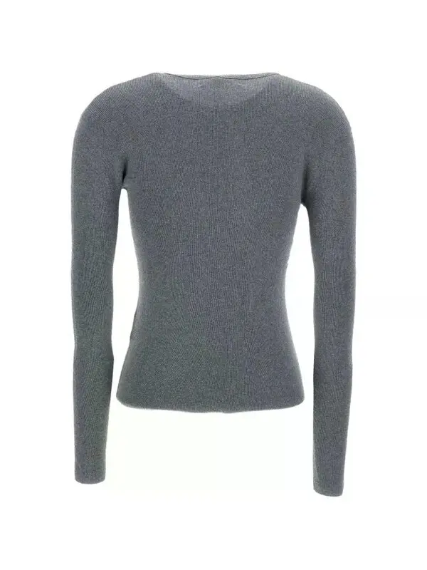 LISA YANG Ribbed Knit Long Sleeve Top