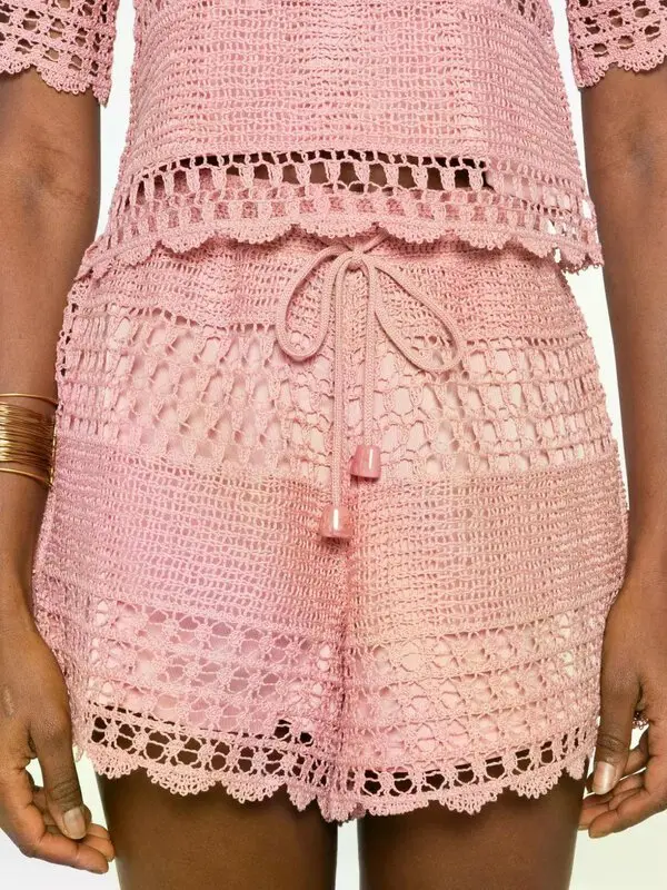 Zimmermann Wanderlust Sun Crochet Shorts