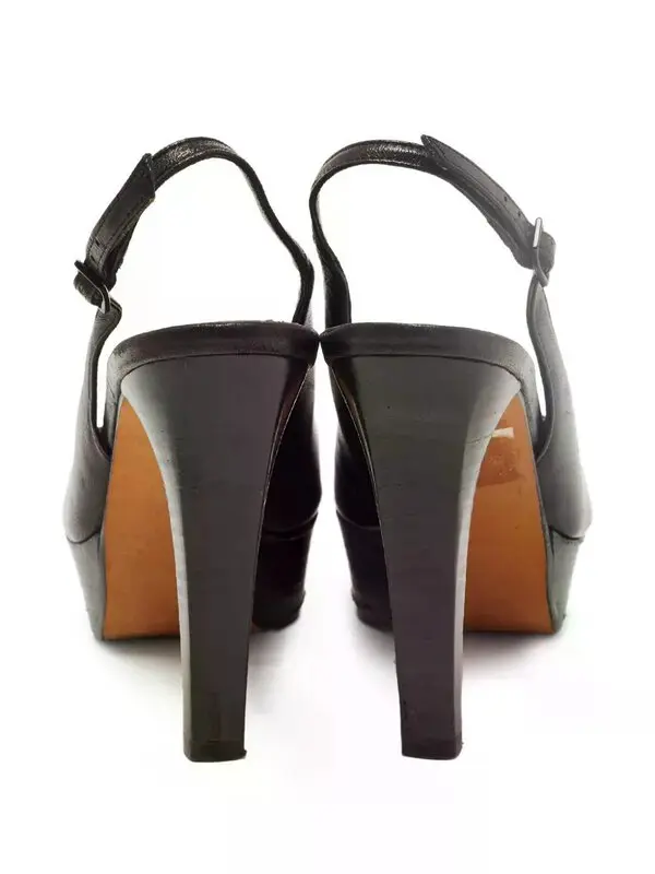 STUART WEITZMAN Leather Slingback Pumps - Black