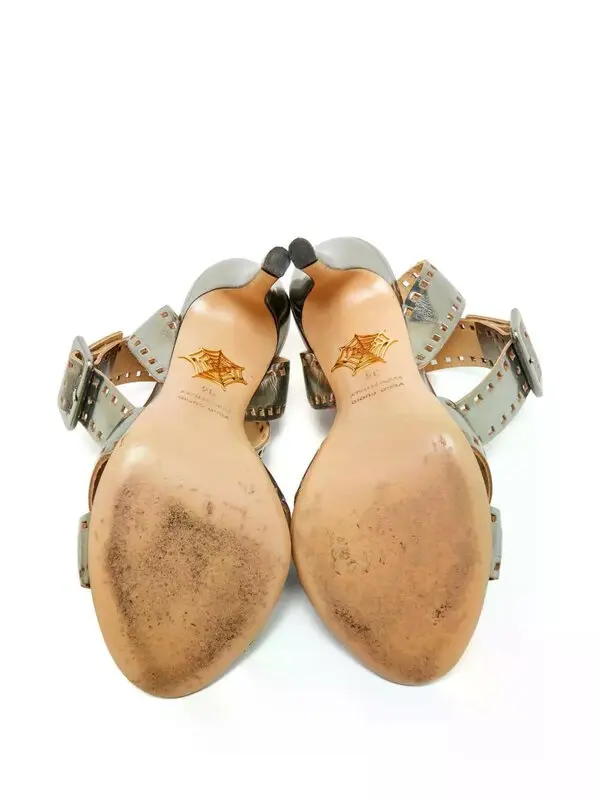 CHARLOTTE OLYMPIA Tone Criss-cross Stiletto Sandals