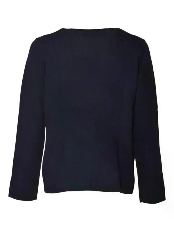 Comme Des Garçons Graphic-print Crew-neck Sweater - Blue