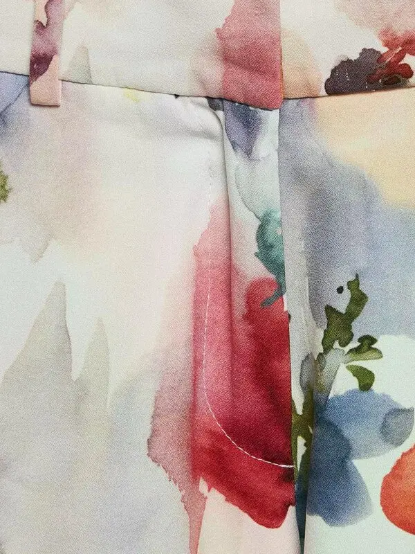 SIMONETTA Floral-print Ruffled Shorts