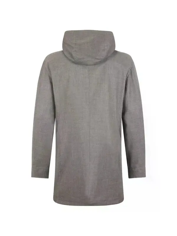 MOORER Button Hooded Jacket