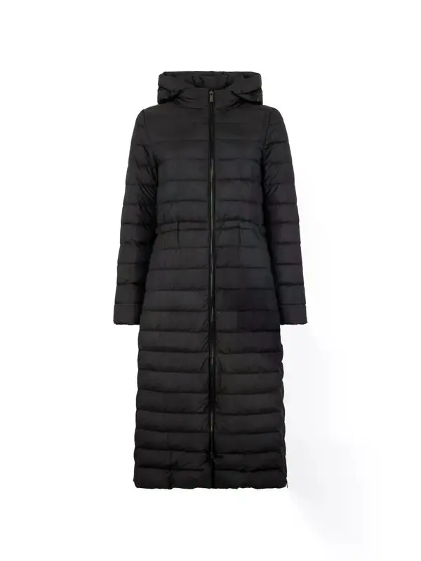 MOORER Hooded Padded Coat - Black