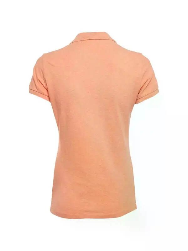 Polo Ralph Lauren Embroidered Logo Cotton Polo Top - Orange