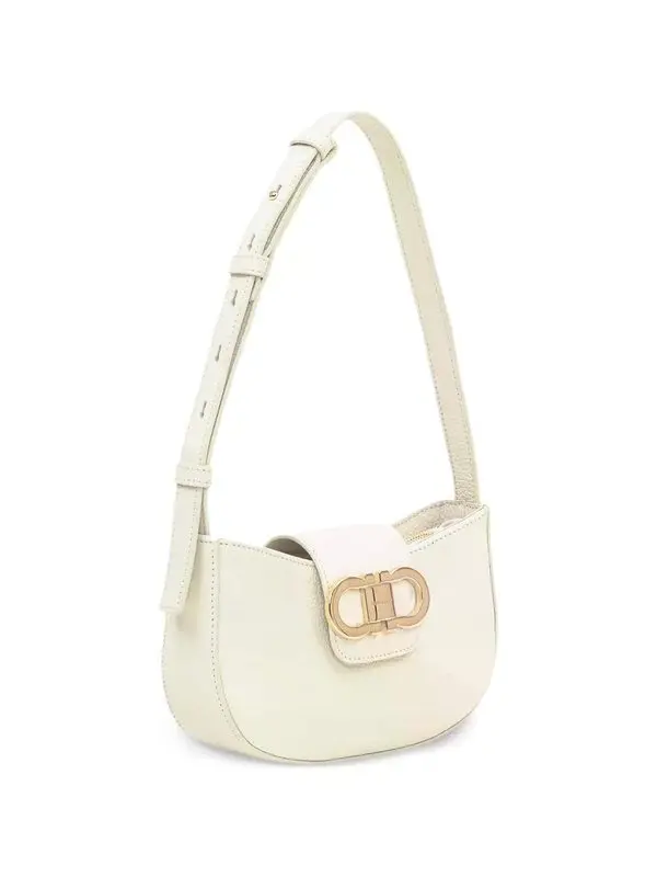FERRAGAMO Gancini Shoulder Bag - Neutrals