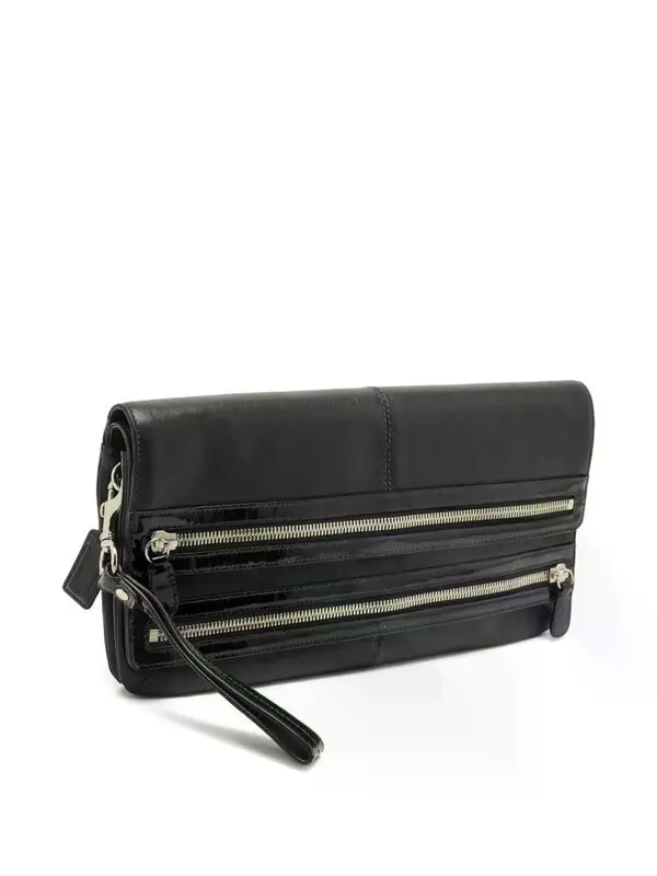 COACH VINTAGE Leather Zip Clutch