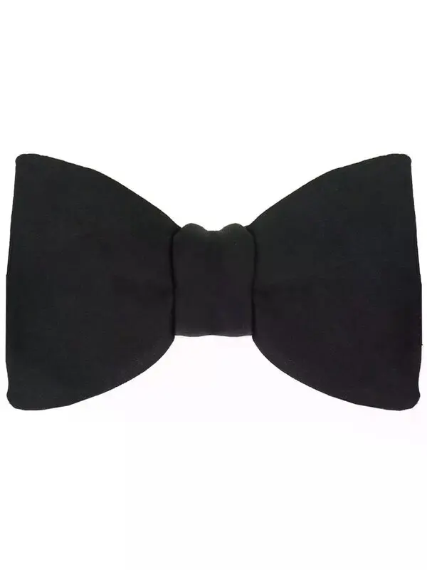 Zegna Satin Bow Tie - Black