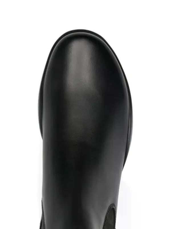 Prada Pull-tab Leather Boots