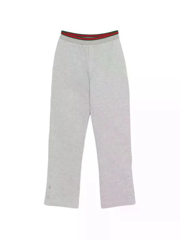 Gucci Cotton Button Detail Track Pants - Neutrals