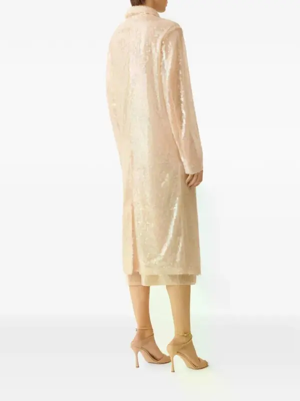 Fabiana Filippi Sequin Embellished Coat - Neutrals