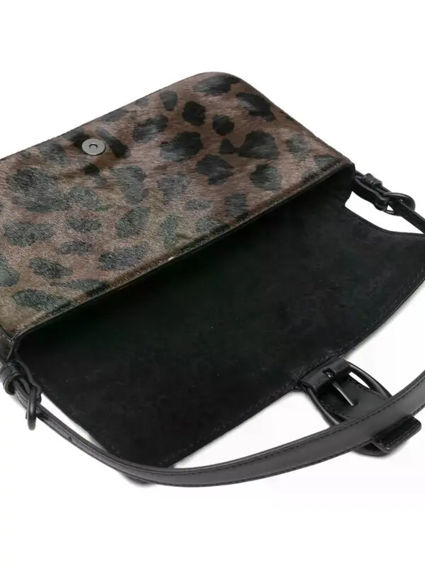 Staud Leopard Print Shoulder Bag - Brown