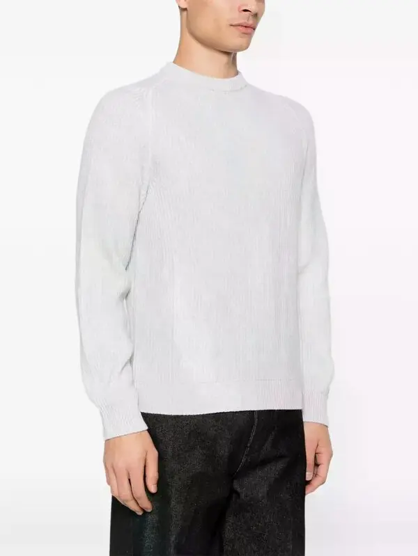 CENERE GB Ribbed Knit Sweater - Grey