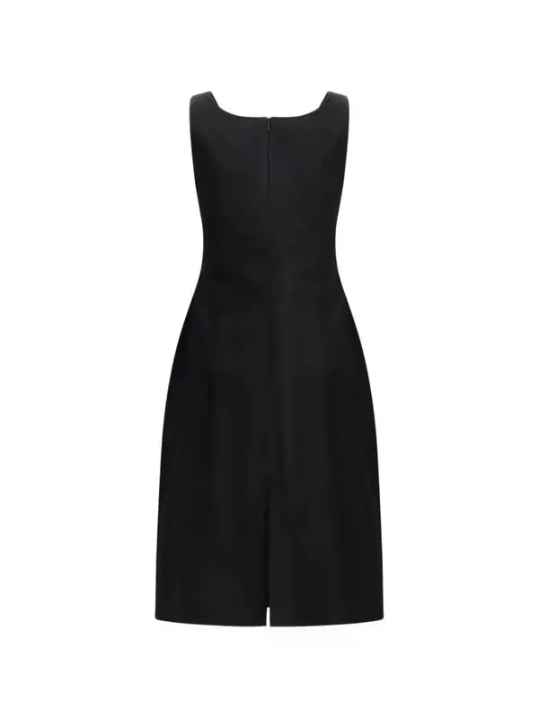 Magda Butrym Flower-appliqué Dress - Black
