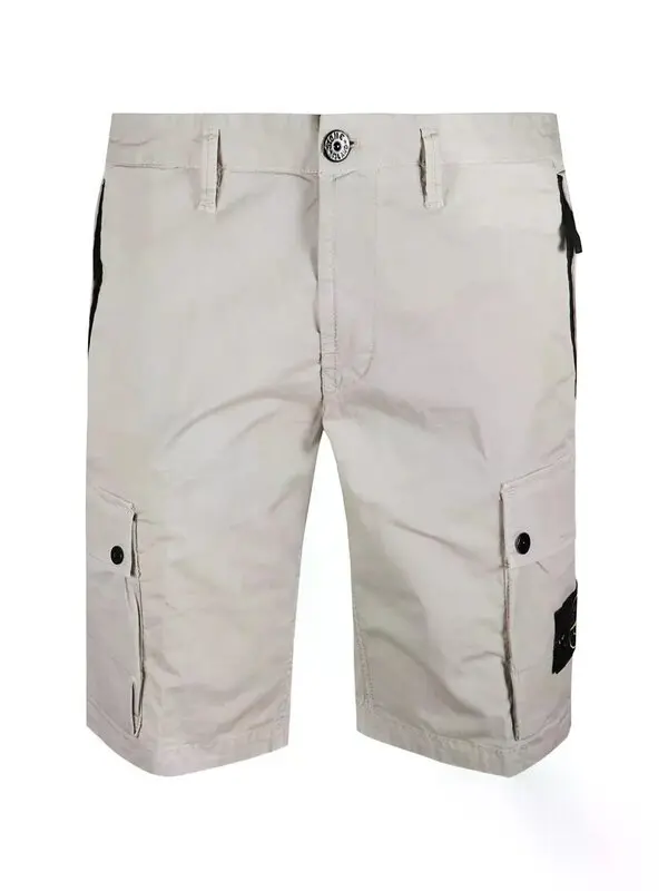 Stone Island Cargo Bermuda Shorts - Neutrals
