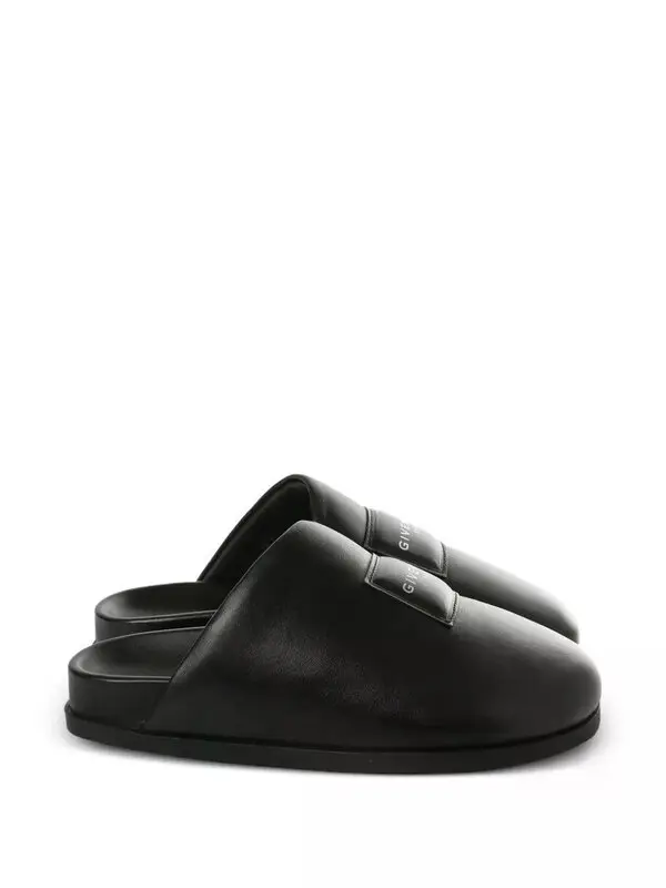 Givenchy Leather Logo Patch Mules
