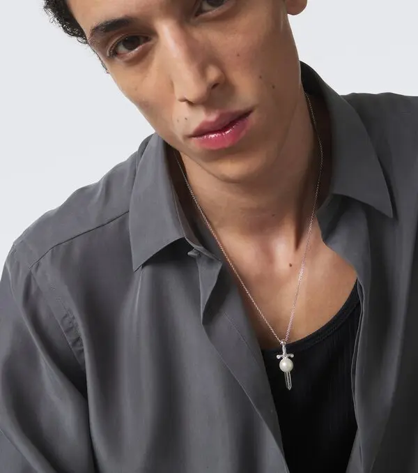 Mateo Sterling Pendant Necklace With Pearl