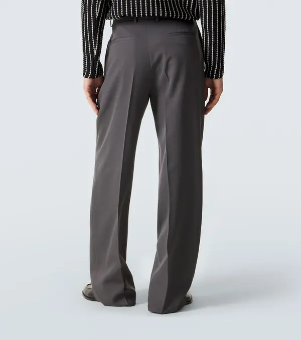 JIL SANDER Wool Wide-leg Trousers