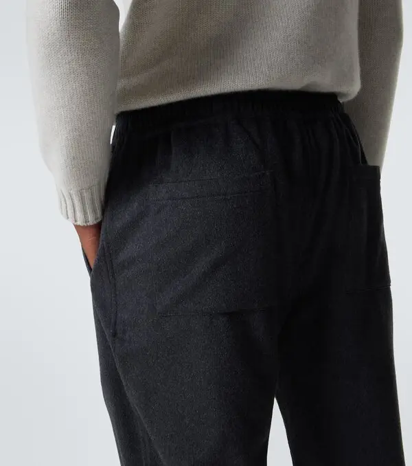 SAMAN AMEL Cashmere Straight Pants