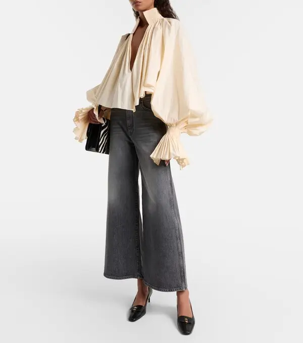 Khaite Delina High-rise Wide-leg Jeans