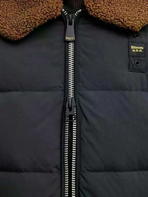 BLAUER. Reynold Padded Jacket With Teddy Collar