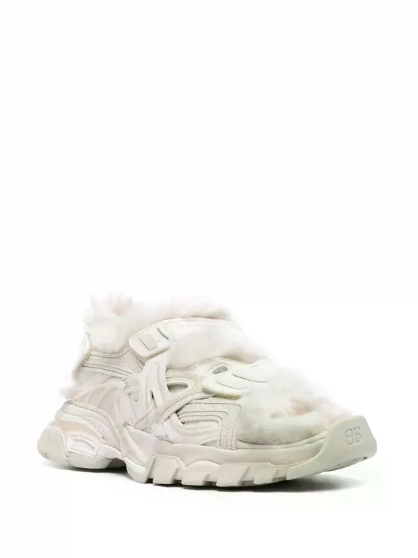 Balenciaga Faux-fur Track Sandals