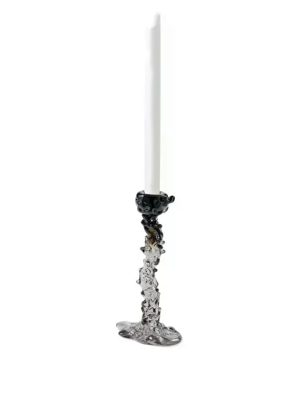 POLSPOTTEN Sculptural Candle Holder - Black