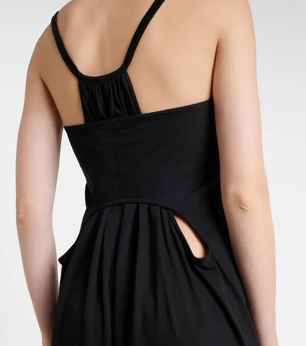 Rick Owens Temple Layered Cotton Maxi Dress