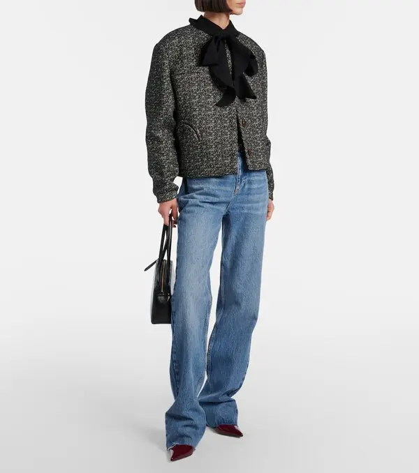 BLAZÉ MILANO Antalya Melange Cotton-blend Jacket
