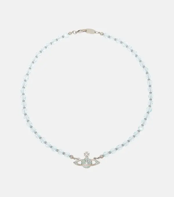 VIVIENNE WESTWOOD Embellished Choker Necklace - Blue